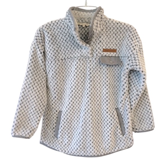 Simply Southern | Shirts & Tops | Simply Southern White And Gray ...